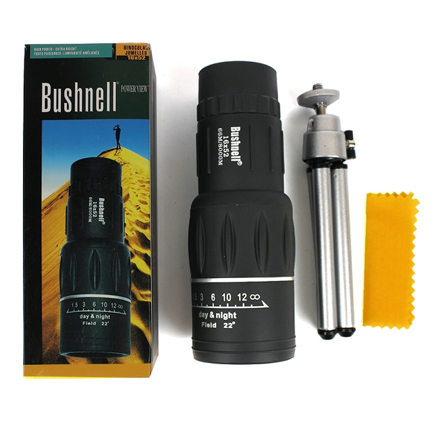 Cверхмощный компактный монокуляр Bushnell 16x52 со штативом R139062 ...