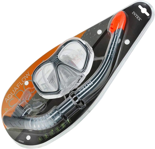 Набор 2 в 1 для плавания Intex Reef Rider Swim Set Черный (55648 ...