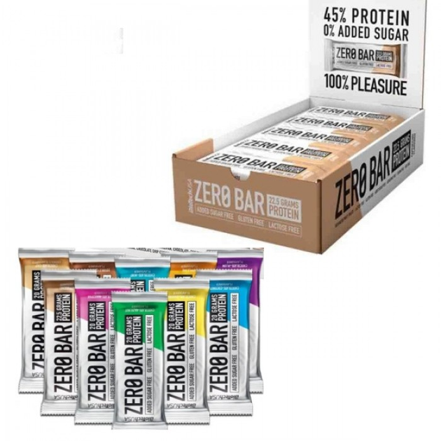 Батончик Biotech Kit Zero Bar Flavour Mix 20 шт - (50 грамм) Микс ...
