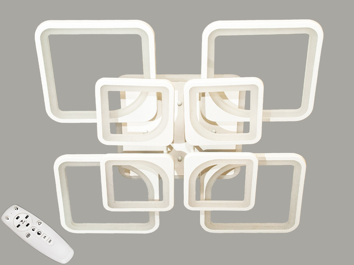 LED-люстра с диммером и RGB подсветкой, 165W EcoLed 8060/4+4GR LED RGB ...