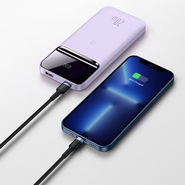 Повербанк BASEUS Magnetic 20W 10000mAh white для iPhone 12/13 с ...