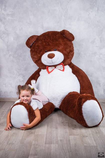 Огромный мягкий мишка Уильям 250 см Yarokuz Шоколадный (2000000126296 ...