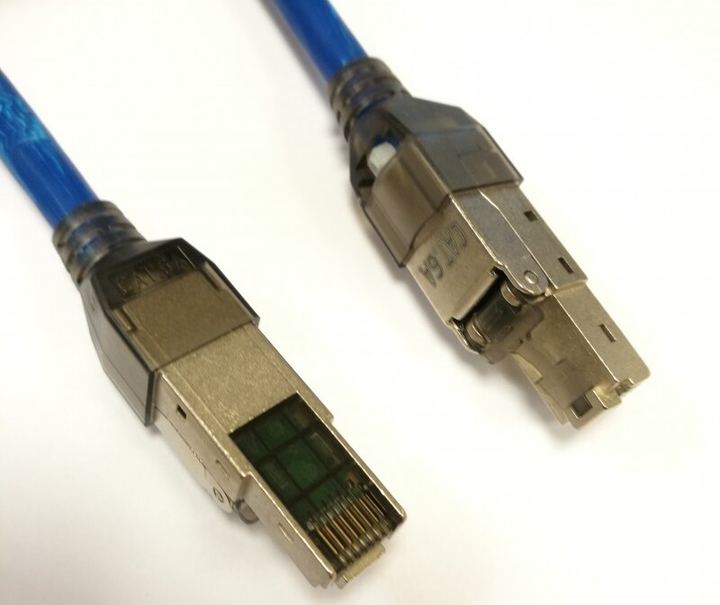 Коннектор сетевой Kingda RJ45, 8p8c, FTP, cat.6A, безинструментальный ...