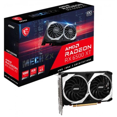 Видеокарта MSI Radeon RX 6500 XT 4Gb MECH 2X OC (RX 6500 XT MECH 2X 4G ...
