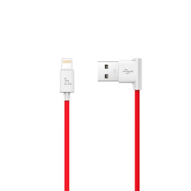 Кабель для заряджання Hoco UPL11 Lightning (L Shape) Red 1.2m – фото ...