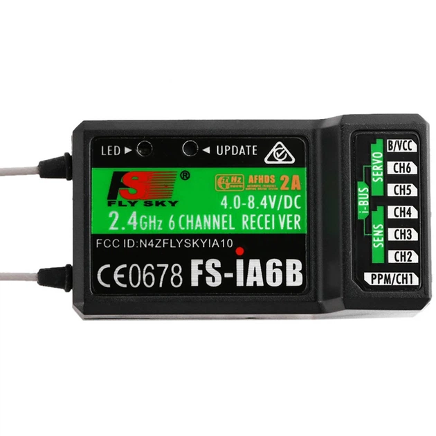 Приёмник 6-канальный FlySky FS-IA6B с телеметрией – фото, отзывы ...