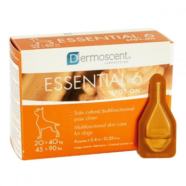 Капли для кожи и шерсти Dermoscent Essential 6 для собак 20-40 кг от ...