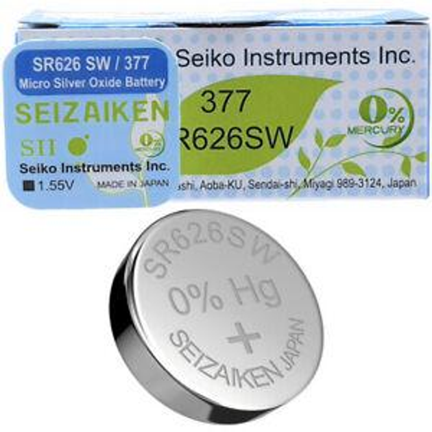 Батарейка SEIZAIKEN Silver Oxide V377/AG4/SR626SW – фото, отзывы ...