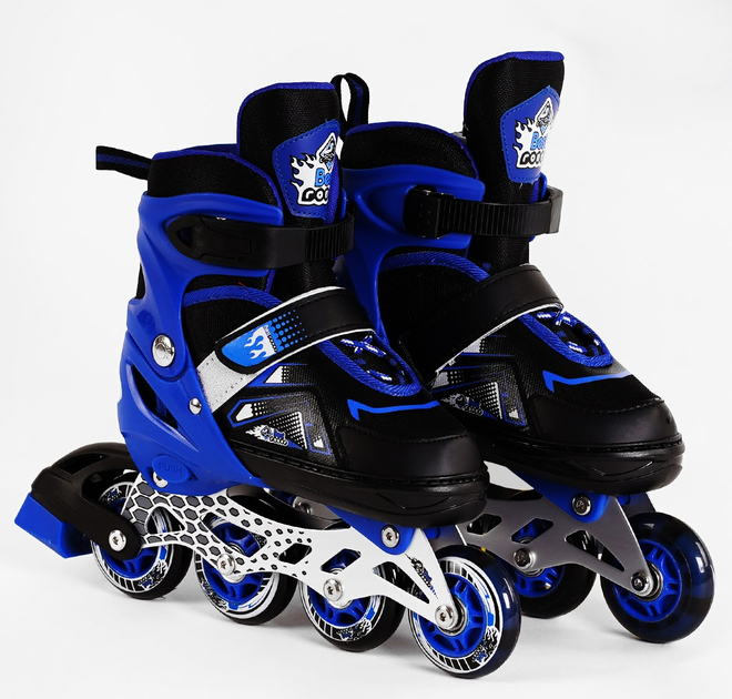 Роликовые коньки Best Roller (34-37) светящиеся PU колёса, в сумке ...
