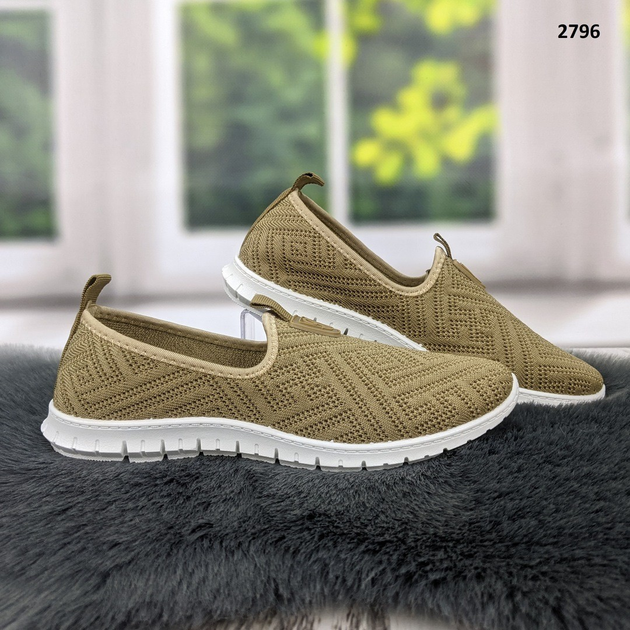 Женские мокасины Gipanis кофейные текстильные 37 р (24,2 см) 2796 от ...