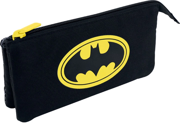 Пенал шкільний Kite DC Batman 20x10x3 см чорний з жовтим (DC22-665 ...