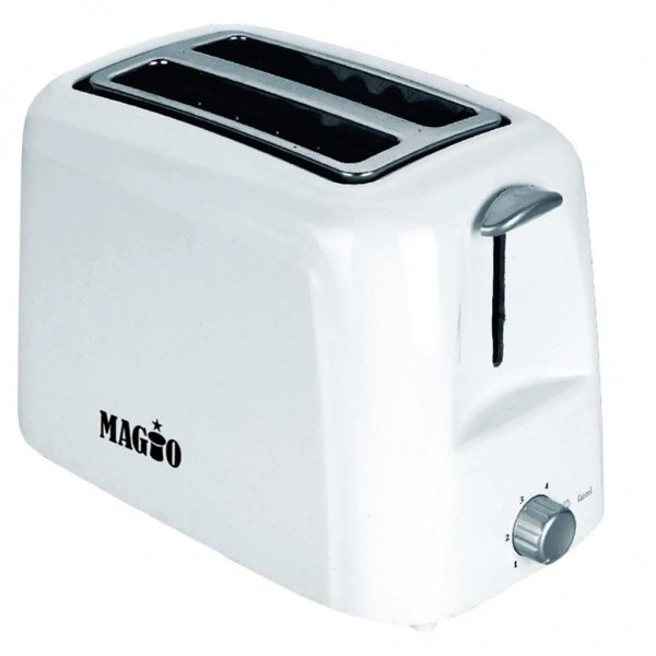 Тостер Magio MG-273W, Мощность 680 Вт, Количество режимов обжаривания 6, Количество отделений 2 ...