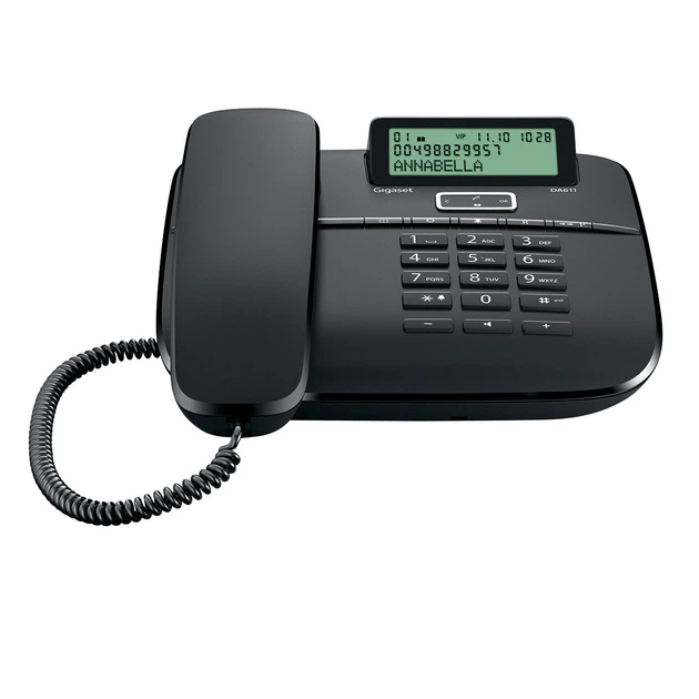 Проводной телефон Gigaset DA611 Black (S30350-S212-S321) – фото, отзывы ...
