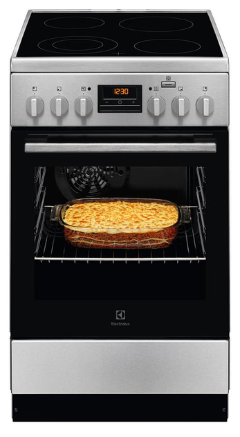 Плита Electrolux RKR560200X стеклокерамическая шириной 50 см, PlusSteam ...