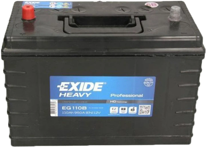 Автомобільний акумулятор Exide HEAVY 110 Аг (+/-) 950 A (EX-450110 ...