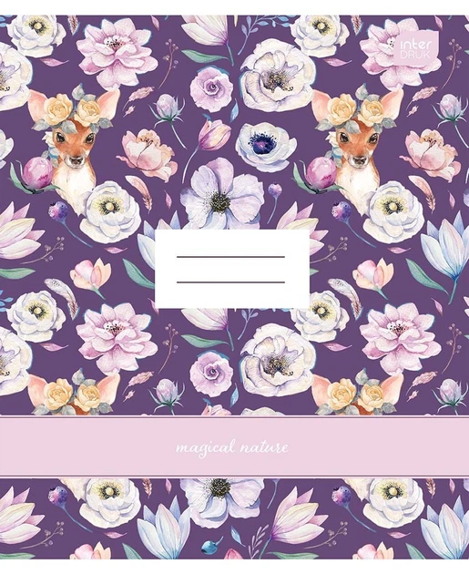 Набор тетрадей ученических Interdruk Premium MAGIC FOREST 4 шт А5+ в ...