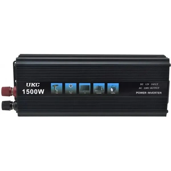 Инвертор преобразователь напряжения UKC 12-220V 1500W автомобильный Power Inverter – фото ...