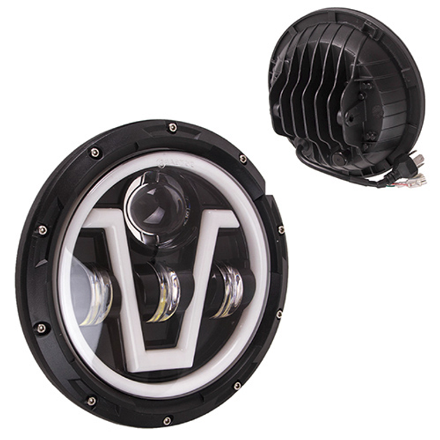 Дополнительные светодиодные фары LED 7" 4LED 52575 MMR-V фара врезная ...