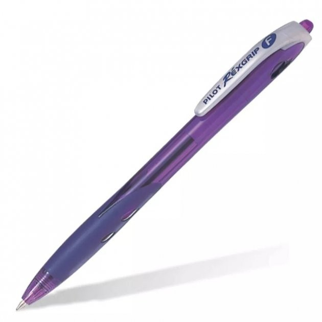 Ручка шариковая автоматическая Pilot Rexgrip 0.7 мм Фиолетовая BPRG-10R ...
