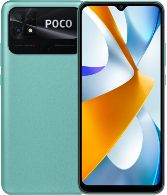 Мобильный телефон Poco C40 3/32GB Coral Green (945007) – фото, отзывы ...