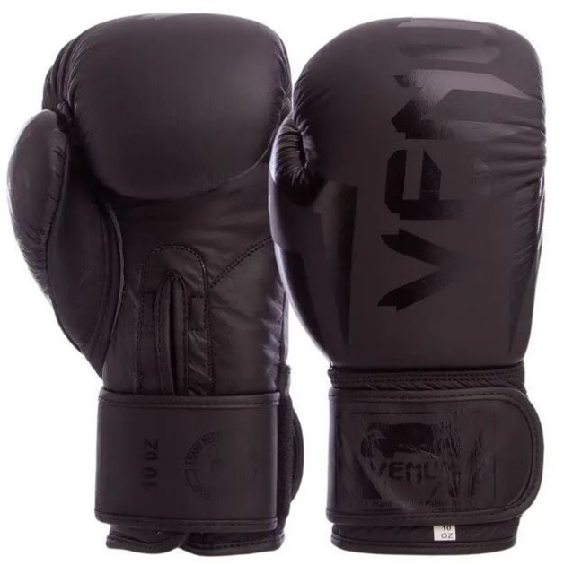 Перчатки боксерские кожаные VENUM VL-8291 10-12 унций черный – фото ...