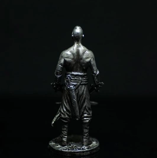 Статуетка колекційна Запорізький козак 6 5 см фігурка з металу та олова антикваріат