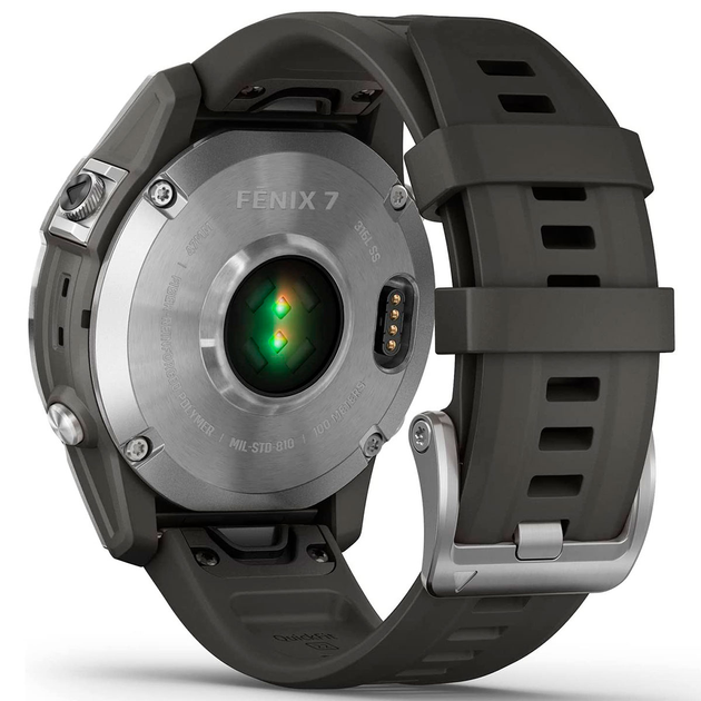 Спортивные часы Garmin Fenix 7 Silver with Graphite Band – фото, отзывы ...