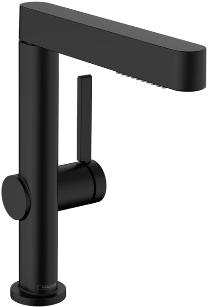 Смеситель для раковины HANSGROHE Finoris 230 черный матовый 76063670 с ...