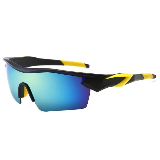 Очки велосипедные Robesbon 9311 спортивные велоочки Yellow-Blue – фото ...