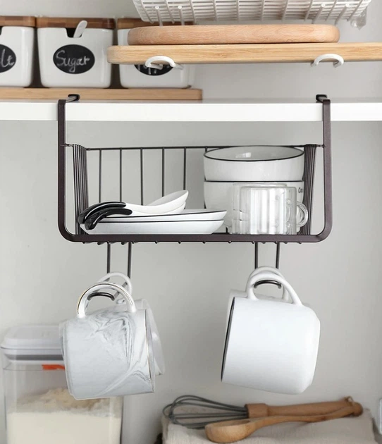 Навісна Полиця з тримачем 29х24 5х18 5 см Чорна купити онлайн на Rozetka