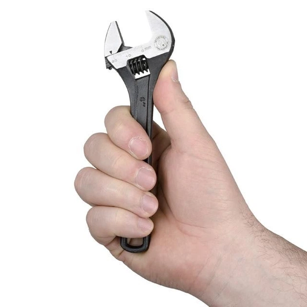 Ключ разводной INTERTOOL XT-0056 150 мм, Cr-V, черный, фосфатированный – фото, отзывы ...