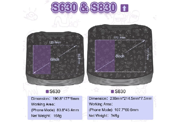 Графический планшет для рисования Gaomon S830 + беспроводное перо – фото, отзывы, характеристики ...