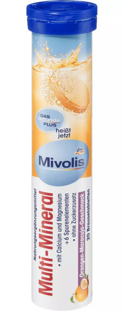 Витамины Mivolis Multi Mineral 20 шипучих таблеток фото отзывы