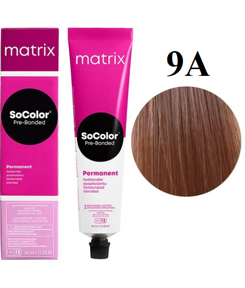 Стойкая крем-краска Matrix Socolor beauty 9A Очень светлый блондин ...
