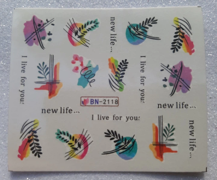 Слайдер-дизайн для ногтей Nail Stiker bn-2118 от продавца: MaryLak – в интернет-магазине ROZETKA ...