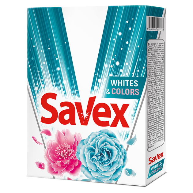 Пральний порошок для ручної стирки Savex Whites&Colors 400г ...