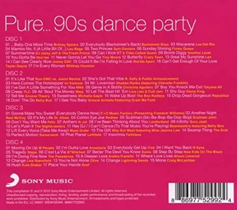 Музичний CD диск Various – Pure... 90s Dance Party (4CD) ліцензійний ...