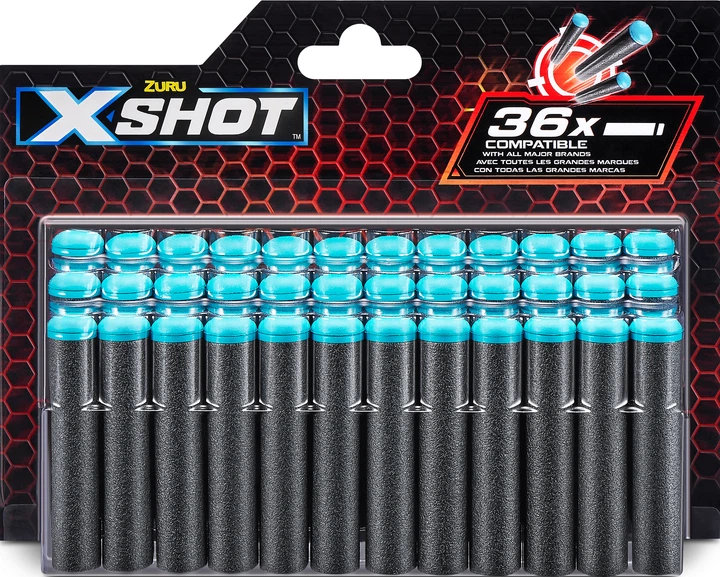 Набор патронов Zuru X-Shot Red 36 патронов (193052040510) – игрушки с ...