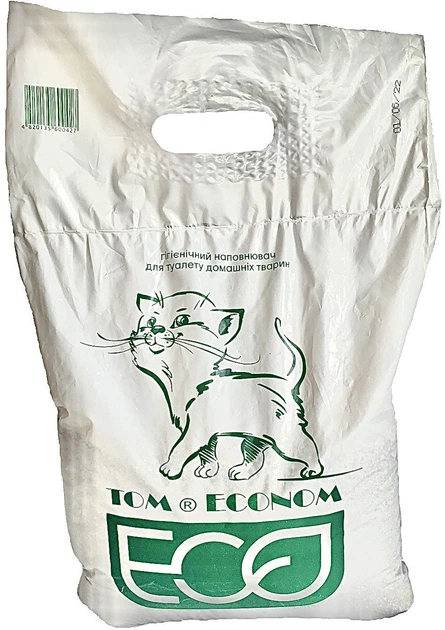 Наповнювач гігієнічний бентонітовий TOM Econom для тварин 5 кг ...