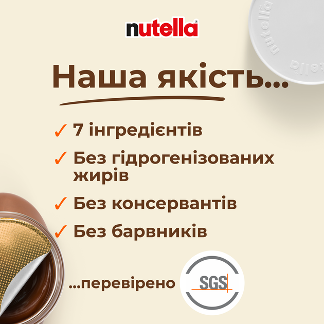 Горіхова паста з какао Nutella 200 г (80135463) – купити в Україні ...