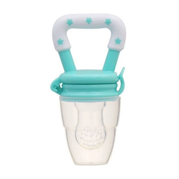 Ниблер с силиконовой сеточкой звёздочки Бирюзовый с белым – фото ...