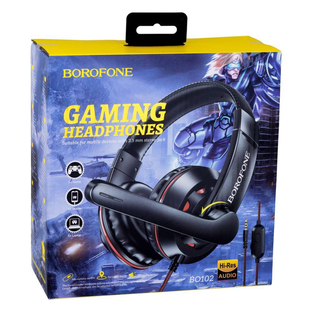 Наушники для компьютера Borofone BO102 PC Amusement черный купить в ...
