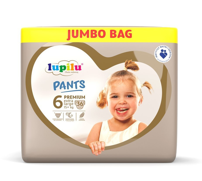 Підгузники - трусики Lupilu Pantsy Premium Jumbo Bag Розмір 6 Extra ...