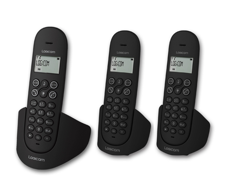 Стационарный беспроводной телефон Logicom Luna 355T Trio Blan Dect ...