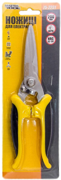 Ножиці Mastertool універсальні для електрика подовжені 200 мм (75-2231) – фото, відгуки ...