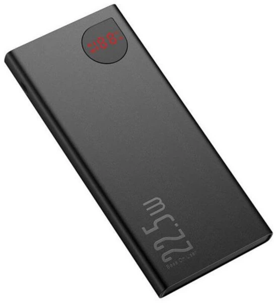 УМБ Baseus Adaman Metal Digital Display QC Power Bank 10000 mAh 22.5W Black (P10021500112-01 ...