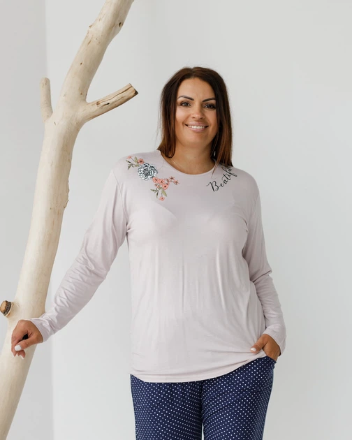 Жіноча піжама NIC БАТАЛ пудра 32033 (3XL) – низкие цены, кредит, оплата частями в интернет ...