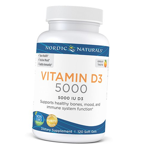 Витамин Д3, Холекальциферол, Vitamin D3 5000, Nordic Naturals ...