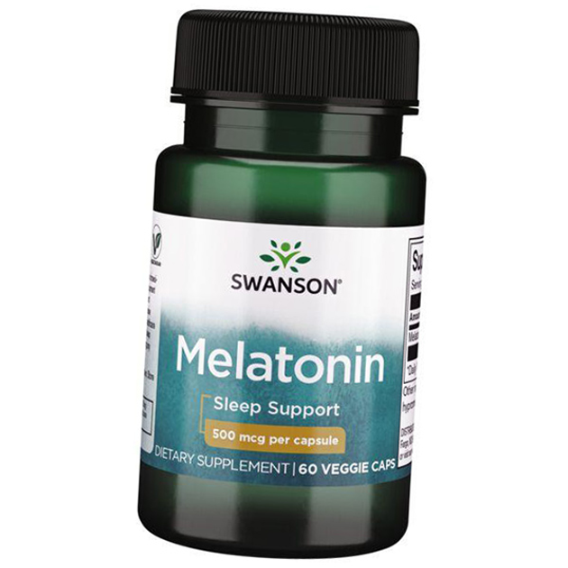 Мелатонин в капсулах, Melatonin 500, Swanson 60вегкапс (72280017 ...