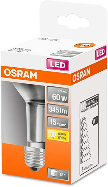Светодиодная лампа OSRAM Spot R63 4.3W 2700K E27 (4058075125988) – фото ...